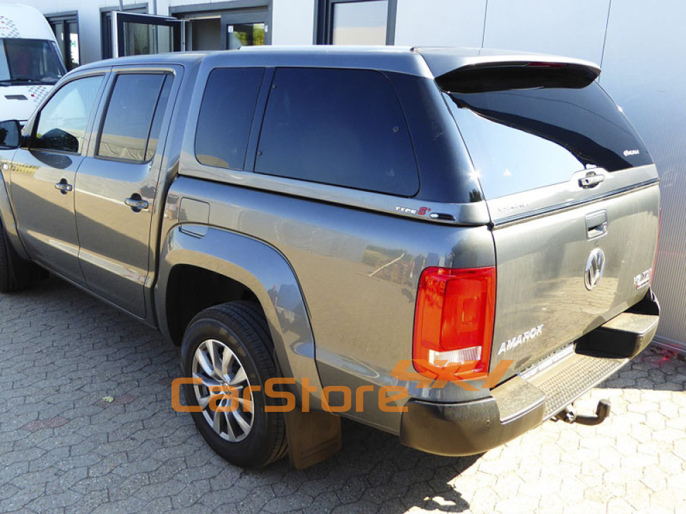 Hardtop ALPHA TYPE-E+ em fibra, com janelas, primário (cabine dupla)