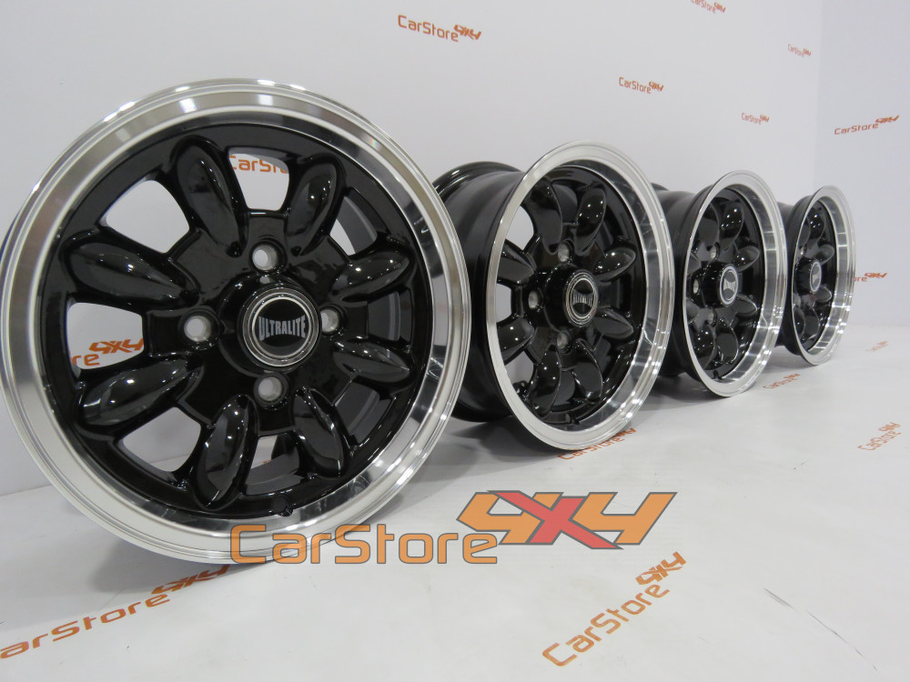 Jantes Ultralite Mini Wheels 12x5.5J - ET20 - 4x101.6 Preto + Polido