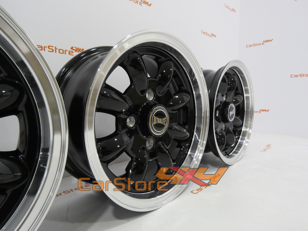 Jantes Ultralite Mini Wheels 12x5.5J - ET20 - 4x101.6 Preto + Polido